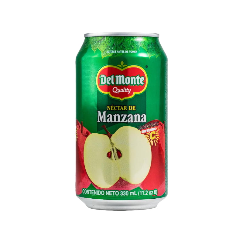 del monte nectar de manzana lata 330 ml - Bodega Mi Amiga