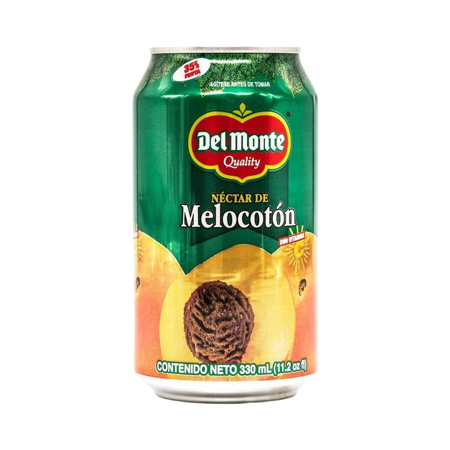 del monte nectar de melocoton lata 330 ml - Bodega Mi Amiga