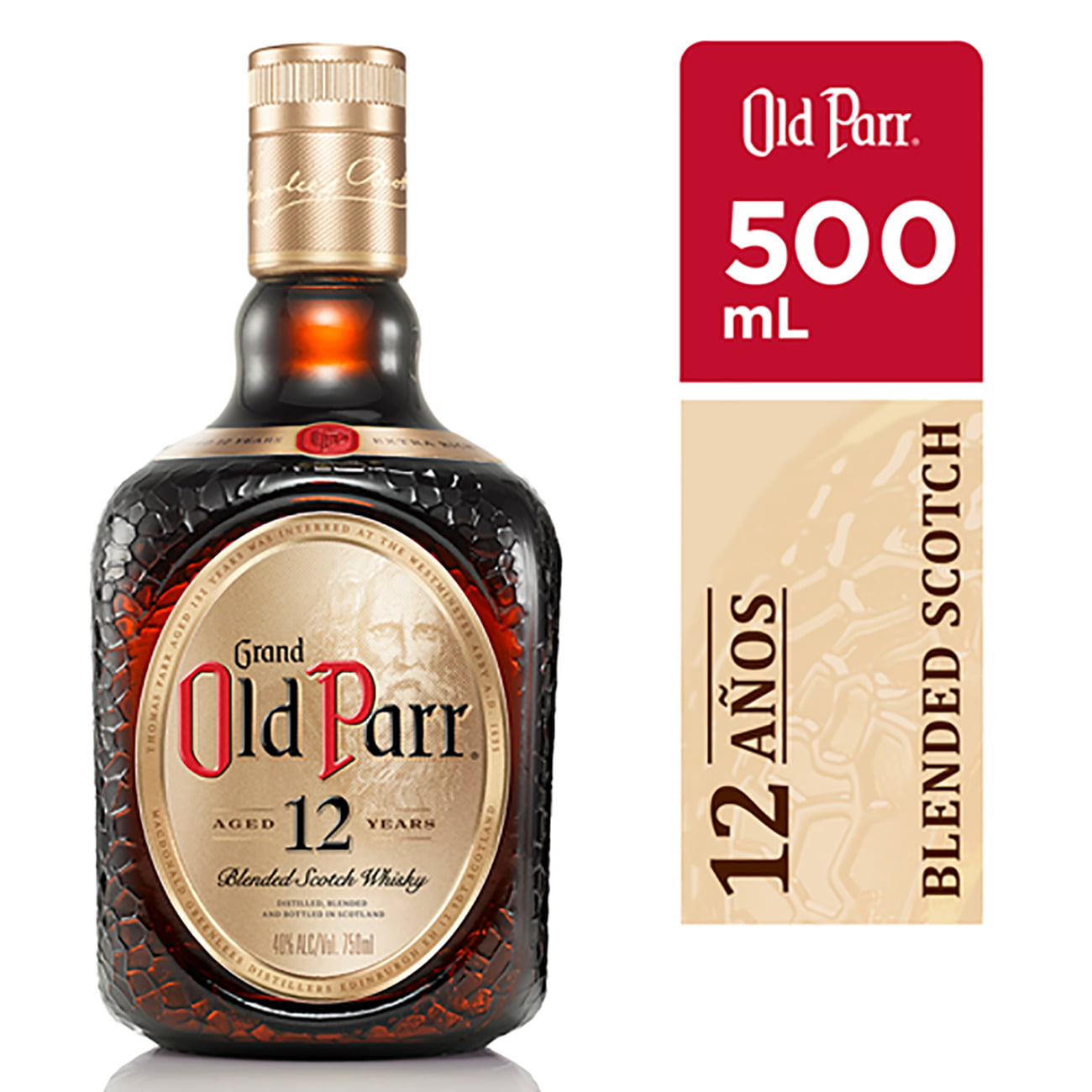 old parr 12 años 500 ml - Bodega Mi Amiga