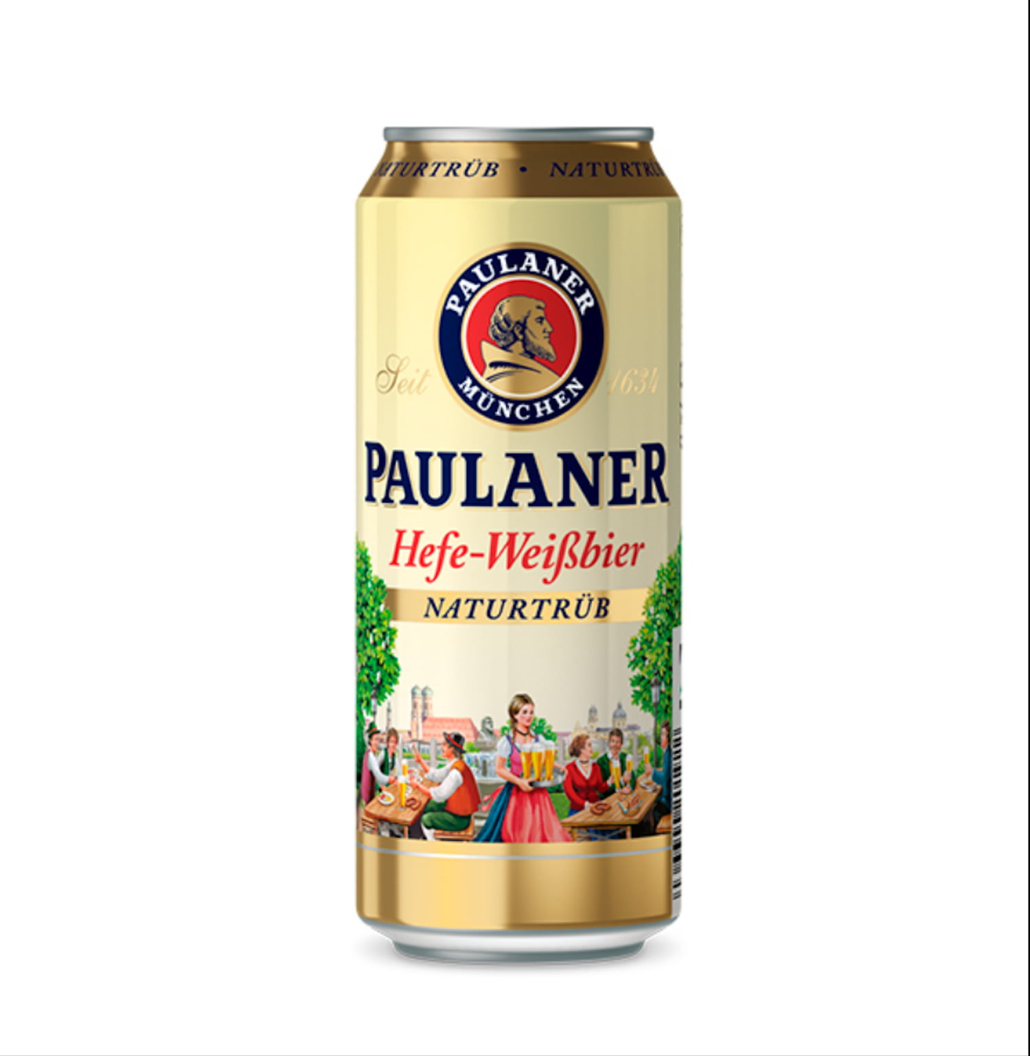 paulaner hefe weissbier naturtrub lata 500ml - Bodega Mi Amiga