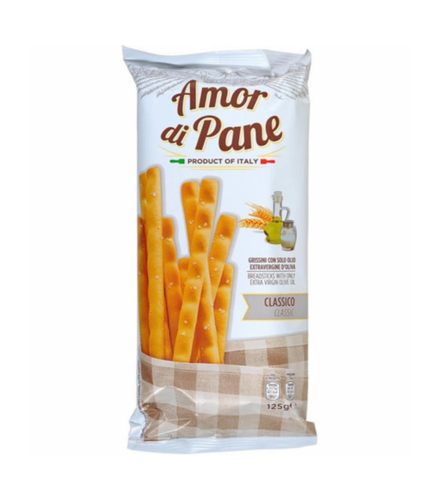 AMOR DI PANE GRISSINI CLASSICO 125 GR - Bodega Mi Amiga