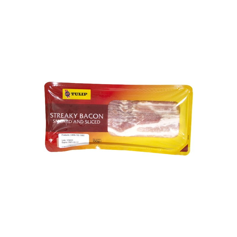 TULIP SLICED BACON STREAKY 150G - Bodega Mi Amiga
